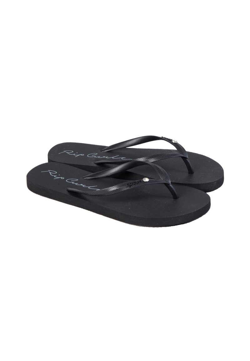Rip Curl SCRIPT WAVE BLOOM OPEN TOE - Bade-Zehentrenner - black/schwarz ...