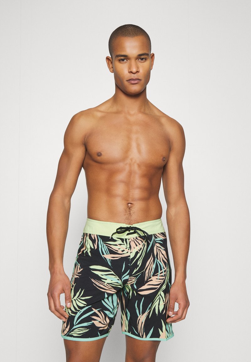 Volcom BLEEDING LEAF - Swimming shorts - black - Zalando.co.uk