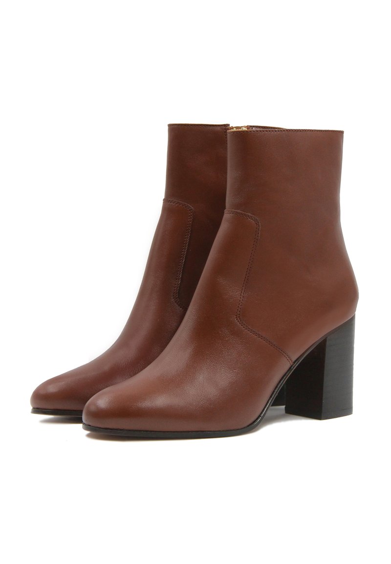 Jules & Jenn ESSENTIAL - High heeled ankle boots - camel - Zalando
