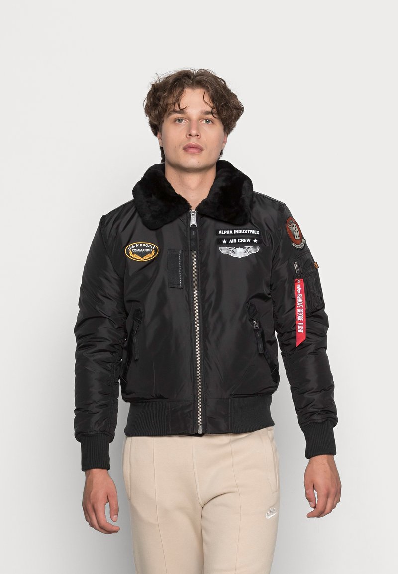 Alpha Industries INJECTOR AIR FORCE - Žieminė striukė - black/juoda ...