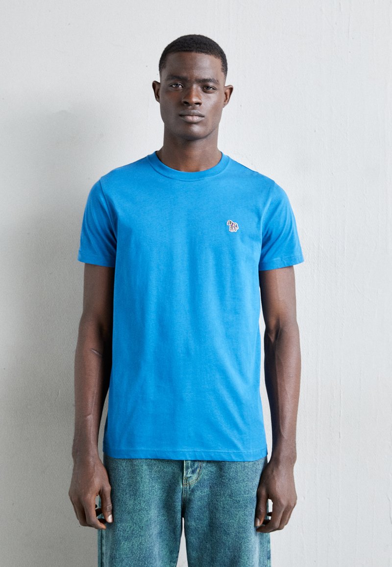 PS Paul Smith MENS SLIM FIT ZEBRA BADGE - T-Shirt basic - blue/blau ...