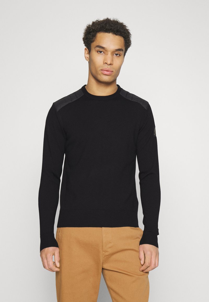 Belstaff KERRIGAN CREW NECK - Jumper - black - Zalando.ie