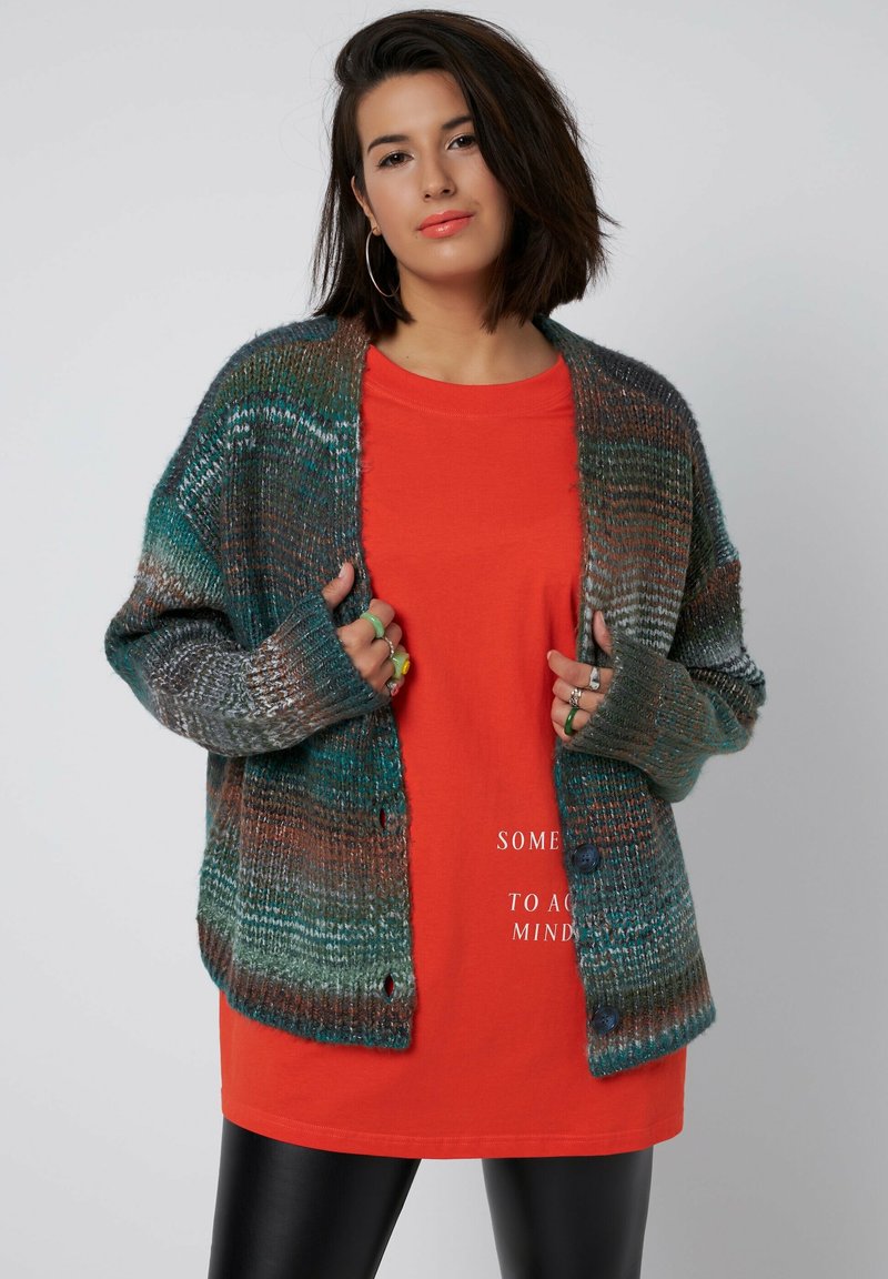 Studio Untold Cardigan - dark green/mørkegrøn - Zalando.dk