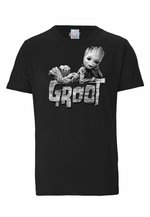 LOGOSHIRT MARVEL - GROOT - T-Shirt print - schwarz - Zalando.de