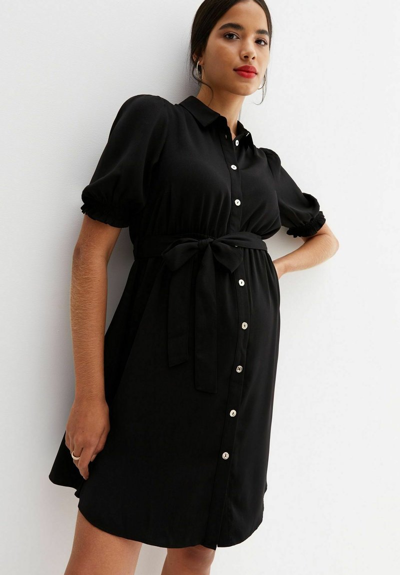 New Look Maternity MATERNITY SHIRT DRESS - Blusenkleid - black/schwarz ...