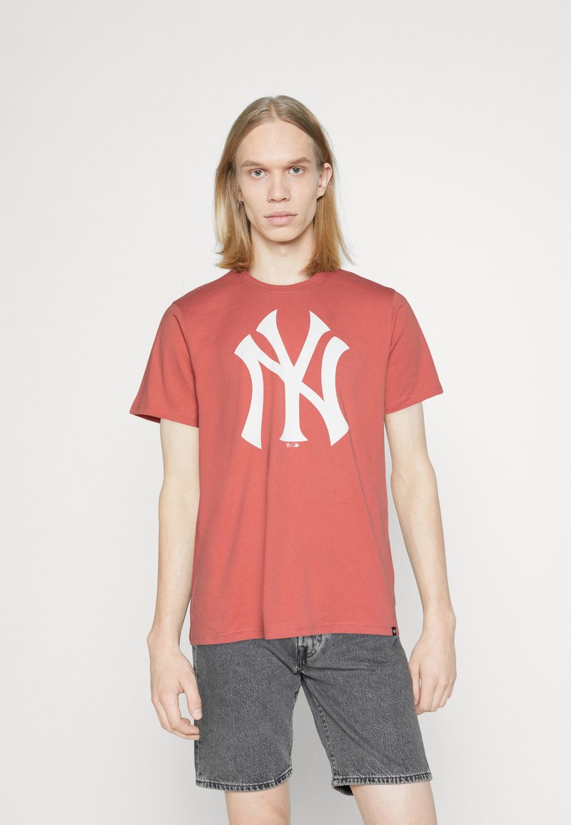 '47 NEW YORK YANKEES IMPRINT ECHO TEE - Print T-shirt - island red/red ...