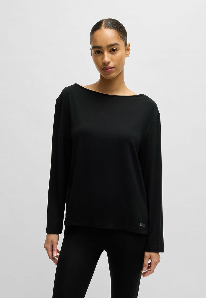 BOSS RESET LS - Pyjama top - black one/black - Zalando.co.uk