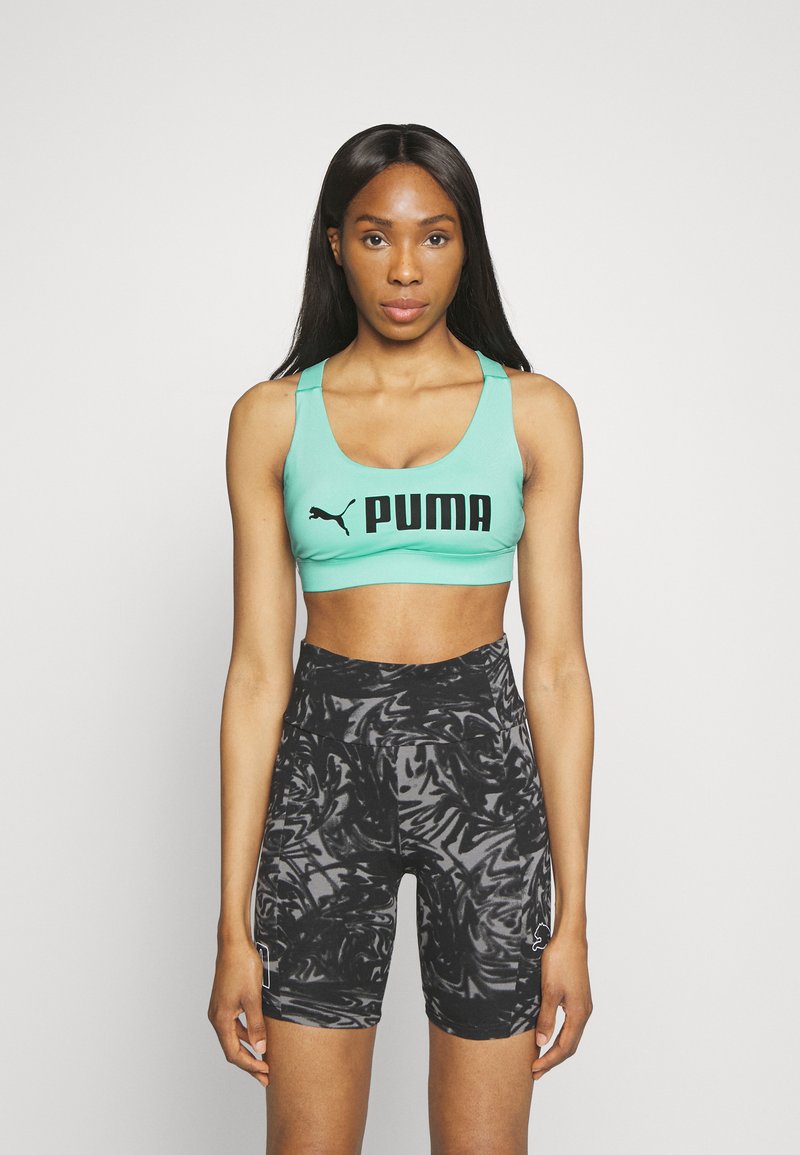 Puma IMPACT FIT BRA - Sport-BH med medium stöd - electric peppermint ...