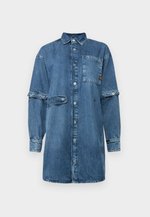 G-Star MODULAR SHIRT DRESS - Jeanskleid - faded everglade/blue denim ...