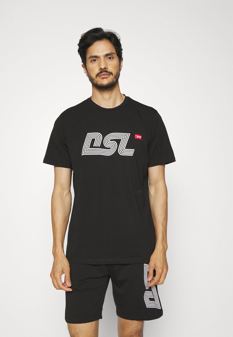 Diesel UMSET WILORT - Pyjama set - black - Zalando.ie