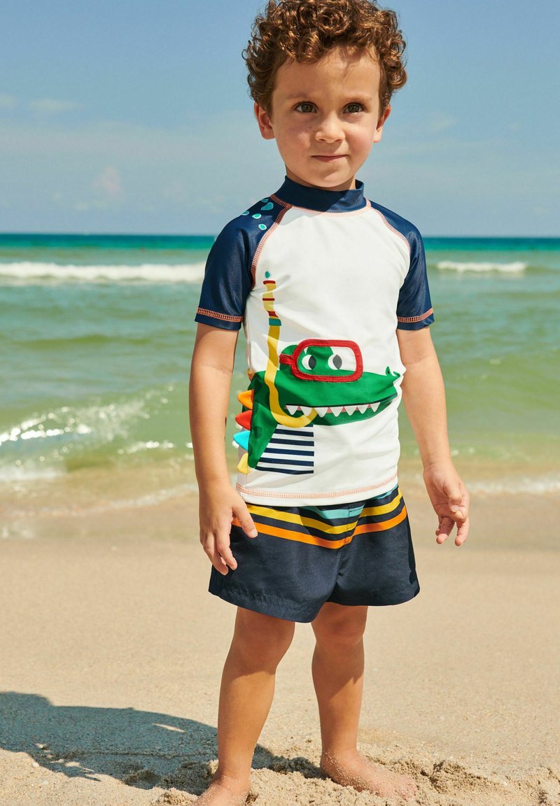 Next 2-PIECE RASH VEST AND SHORTS SET - Badpak - navy white snorkel ...