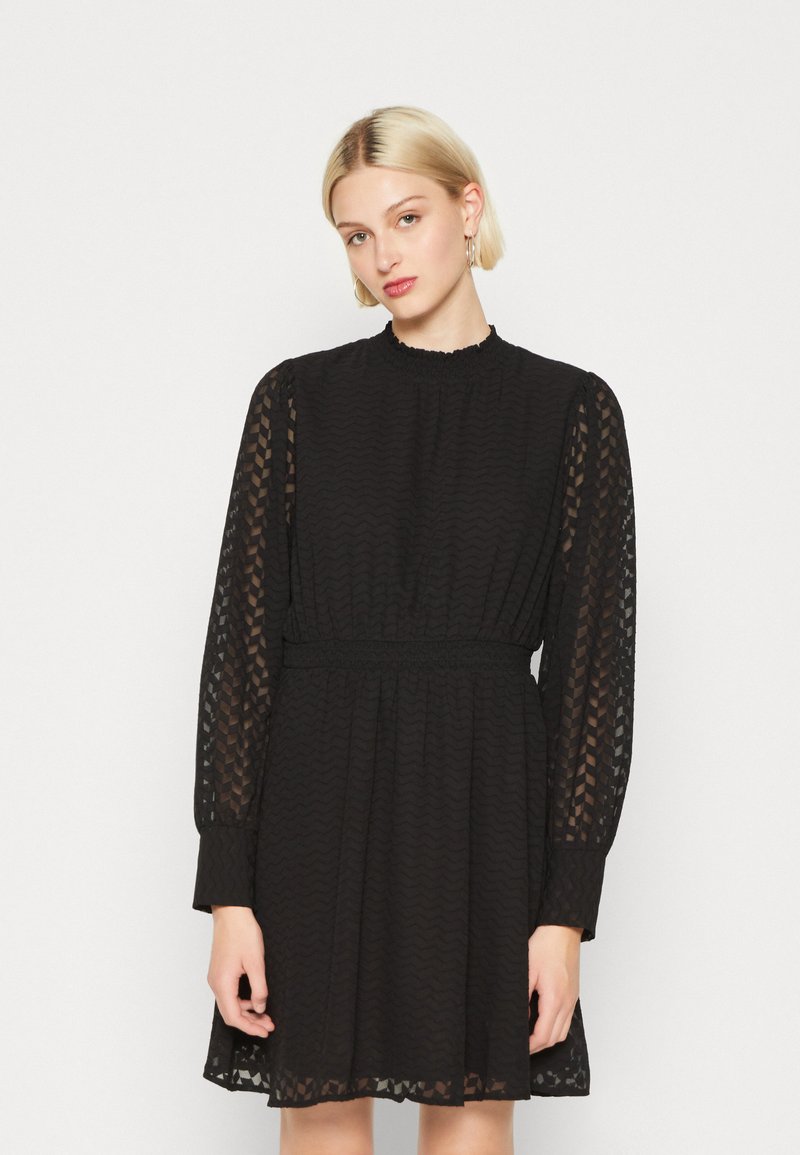 ONLY ONLEMMERY HIGHNECK DRESS - Day dress - black - Zalando.co.uk