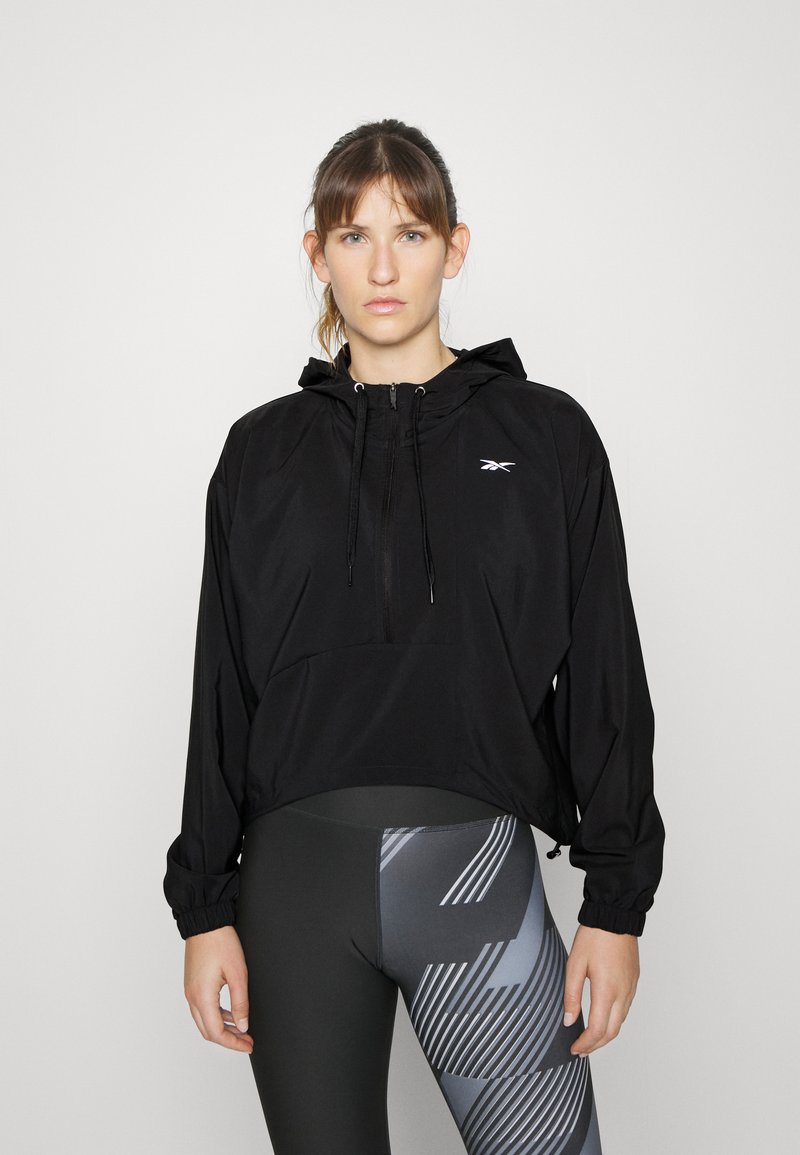 Reebok RUNNING WOVEN JACKET - Running jacket - night black/black ...
