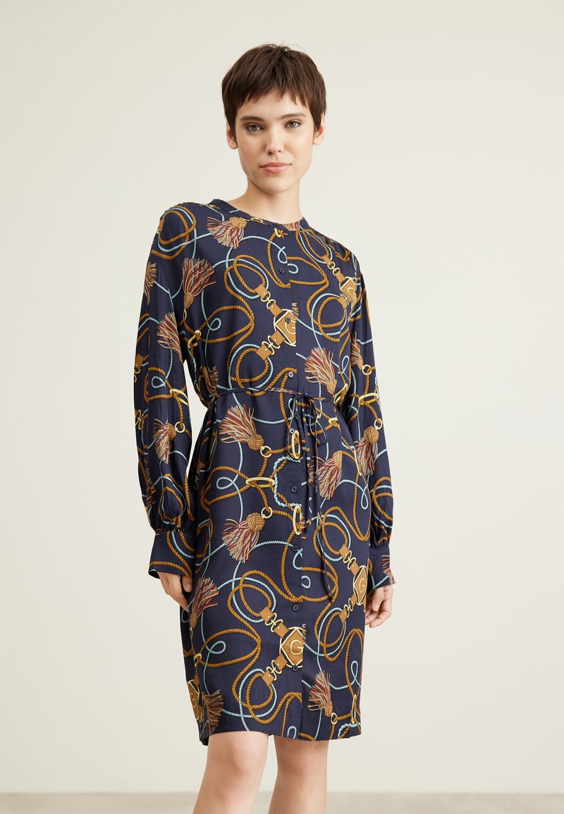 GANT SHIRT DRESS - Rochie tip cămașă - evening blue/bleumarin - Zalando.ro
