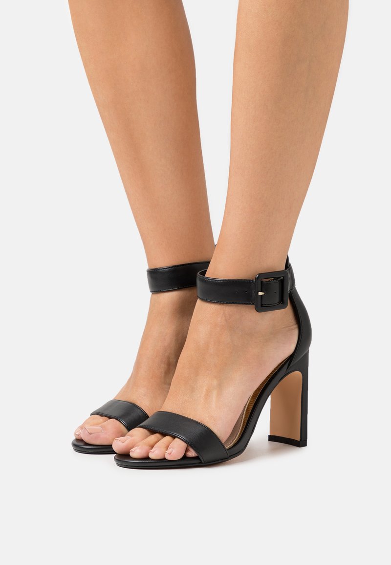 Buffalo Sandále na vysokom opätku - black/čierna - Zalando.sk