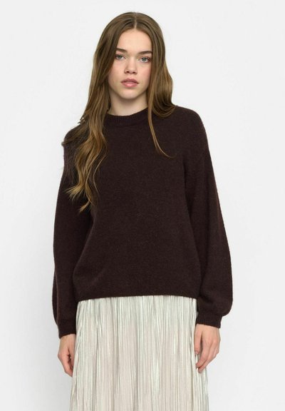 esmé studios VIOLA - Neule - magnet/tummanharmaa - Zalando.fi