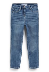 Next CROPPED - Jeans Slim Fit - mid blue/hellblau - Zalando.de