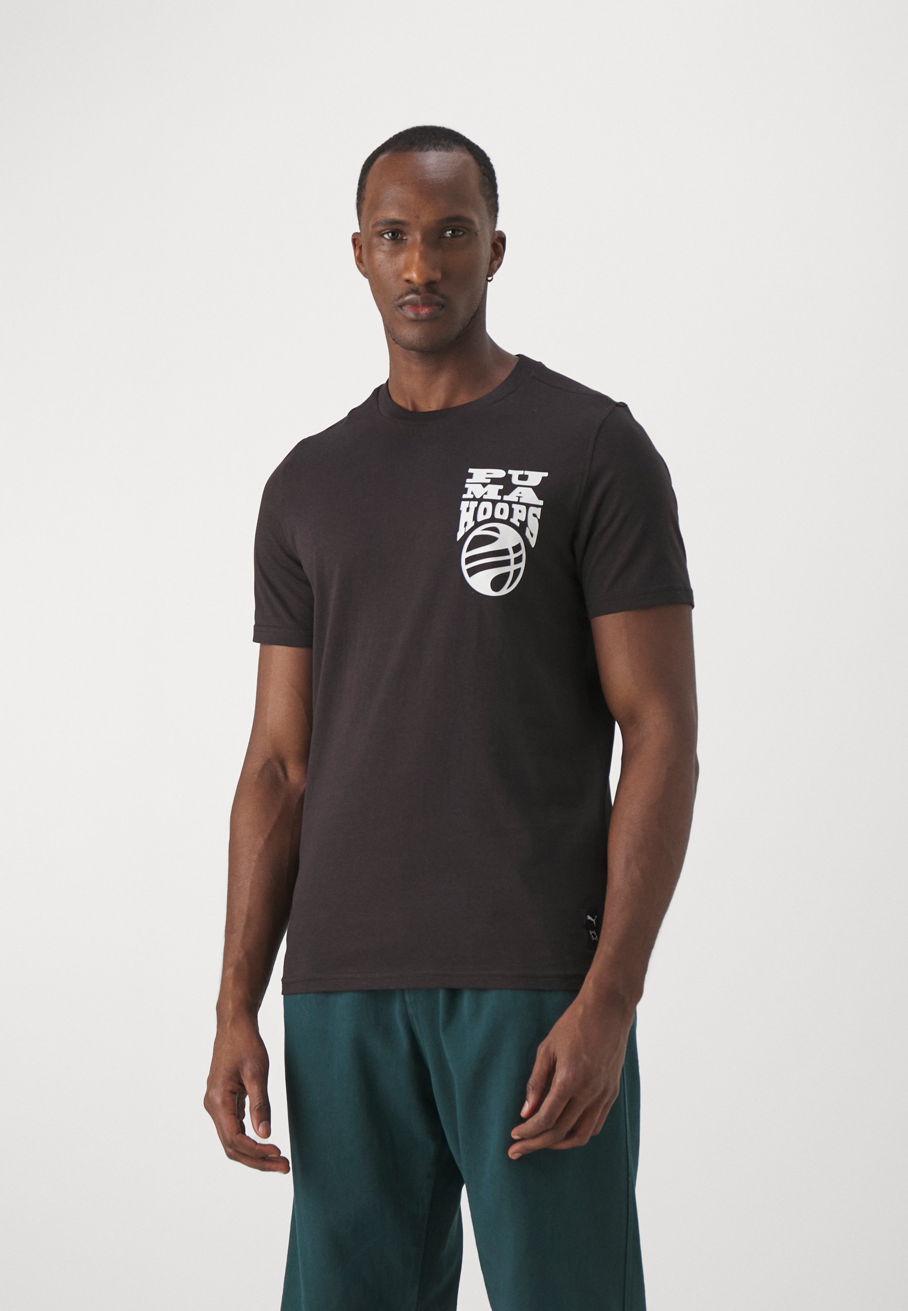 Puma THE HOOPER TEE - T-Shirt print - puma black/schwarz - Zalando.ch