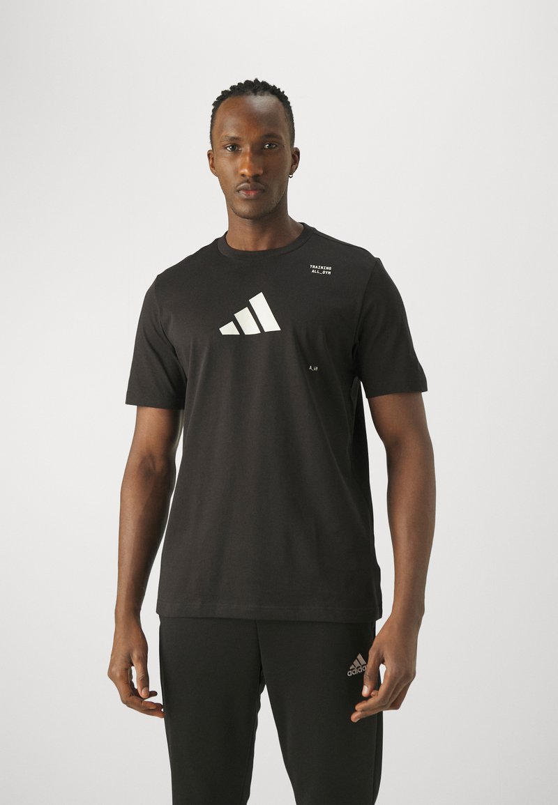 adidas Performance ALL GYM CATEGORY GRAPHIC - T-Shirt print - black ...