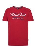 Petrol Industries T-shirt med print - red melon/röd - Zalando.se