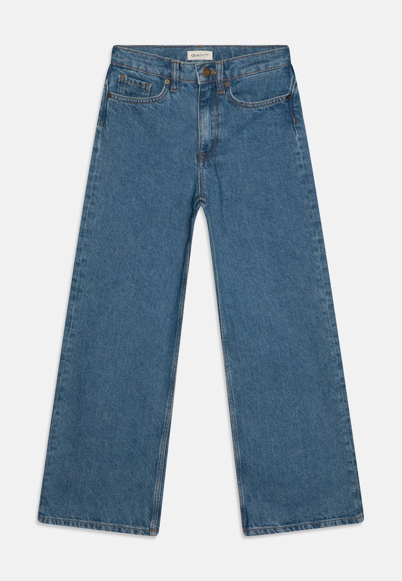 GANT Flared jeans - blue denim/blå denim - Zalando.no