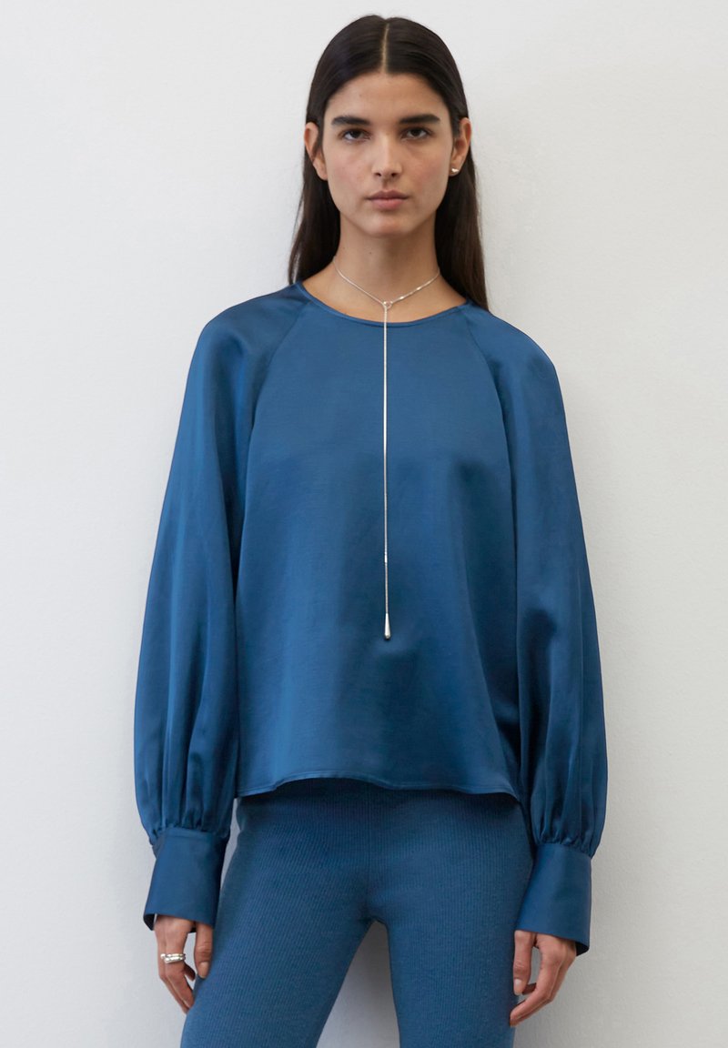 Marc O'Polo MARC O'POLO EDEL GLÄNZENDE MIT VOLUMENÄRMELN - Blouse ...