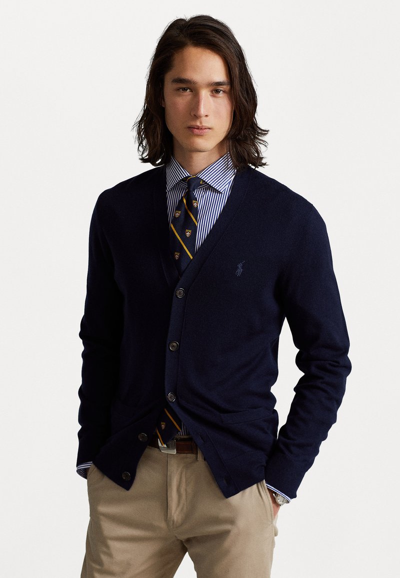 Polo Ralph Lauren LONG SLEEVE CARDIGAN - Cardigan - hunter navy/blu - Zalando.it