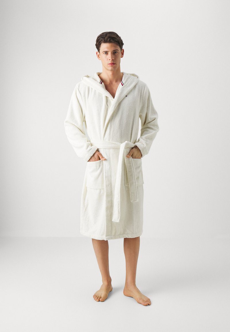 Tommy Hilfiger ORIGINAL ROBE - Dressing gown - ivory/off-white ...