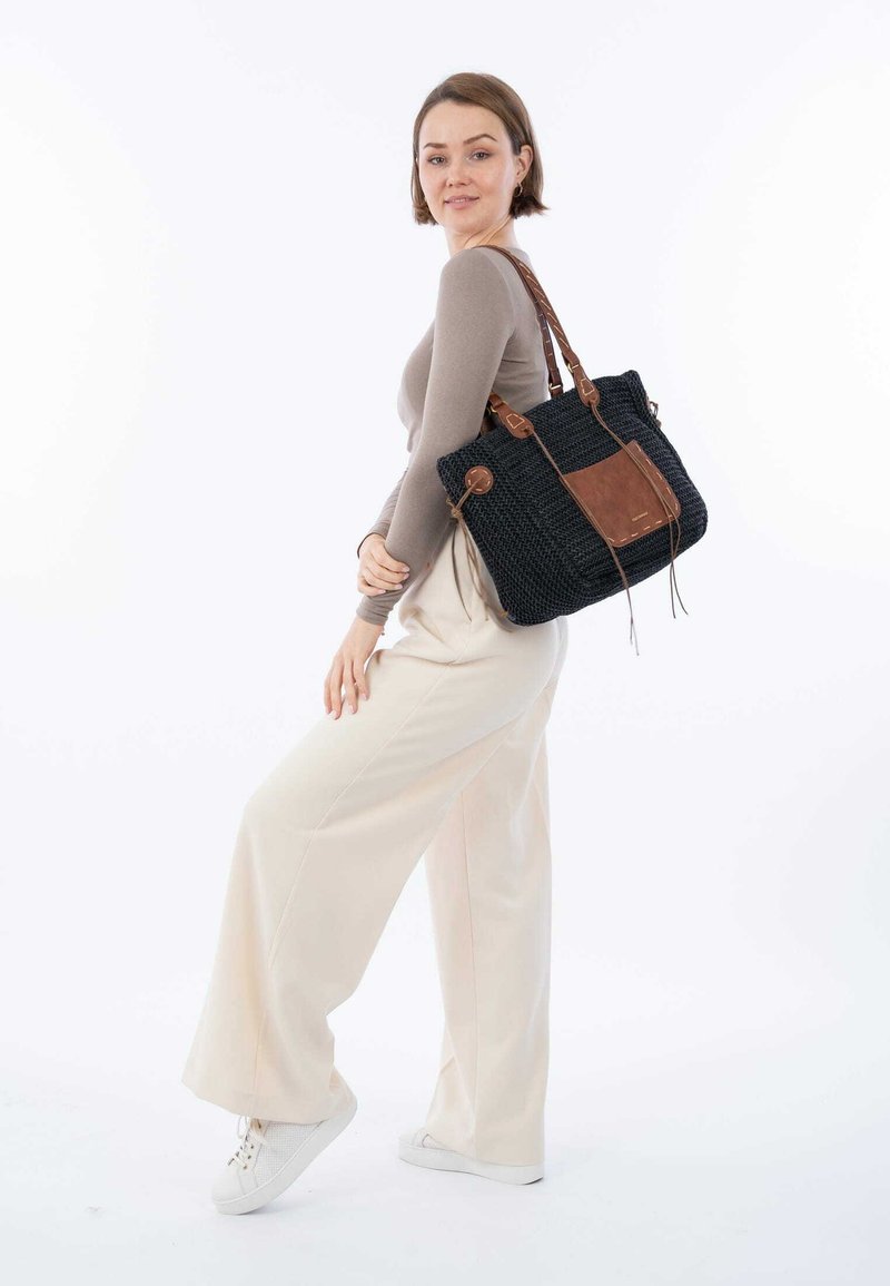 Emily & Noah BIRGIT - Shopping bag - black/musta - Zalando.fi