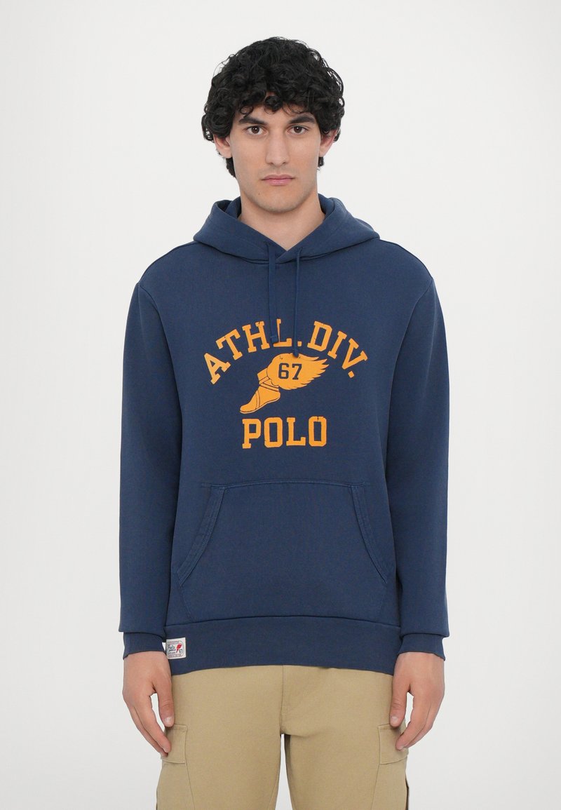 Polo Ralph Lauren LONG SLEEVE - Sweatshirt - rustic navy/dark blue ...