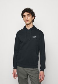 EA7 Emporio Armani Kapuzenpullover - dark blue/silver/dunkelblau - Zalando.ch