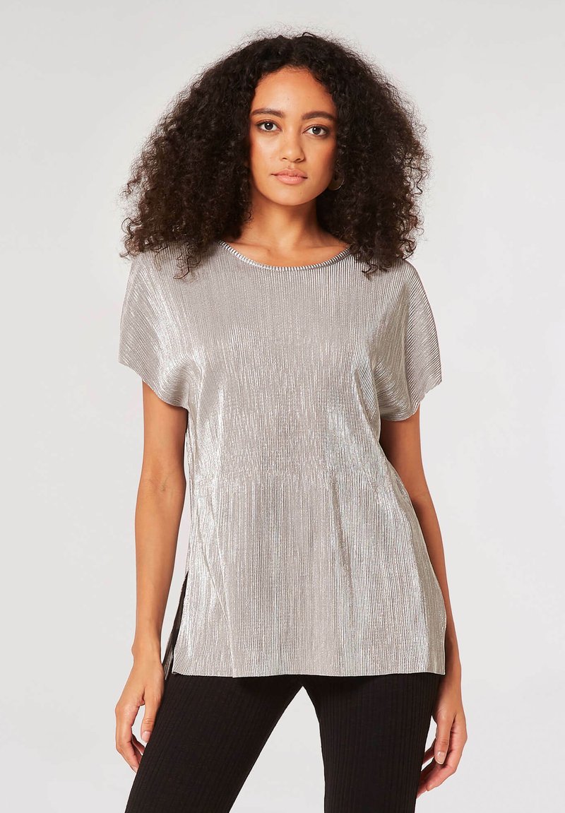 Apricot DEEP V BACK - Blouse - silver/argenté - ZALANDO.FR