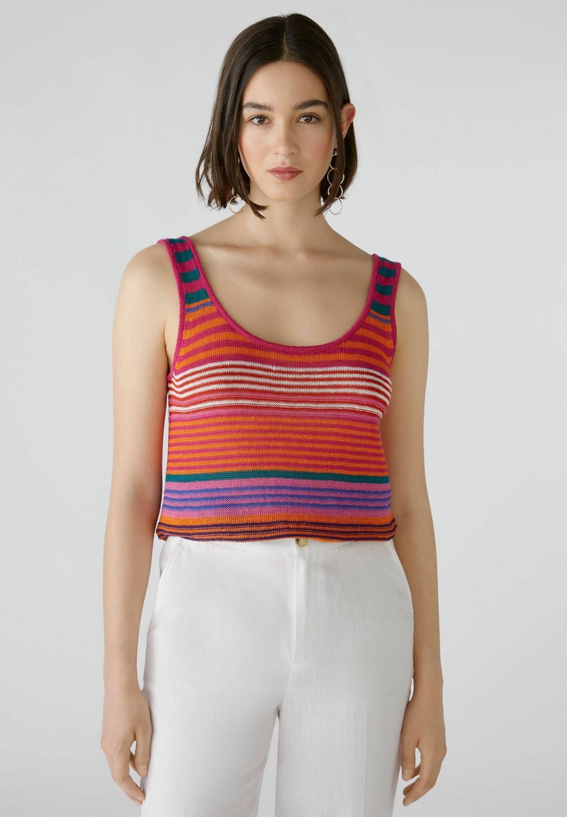 Oui Top - pink green/mehrfarbig - Zalando.at
