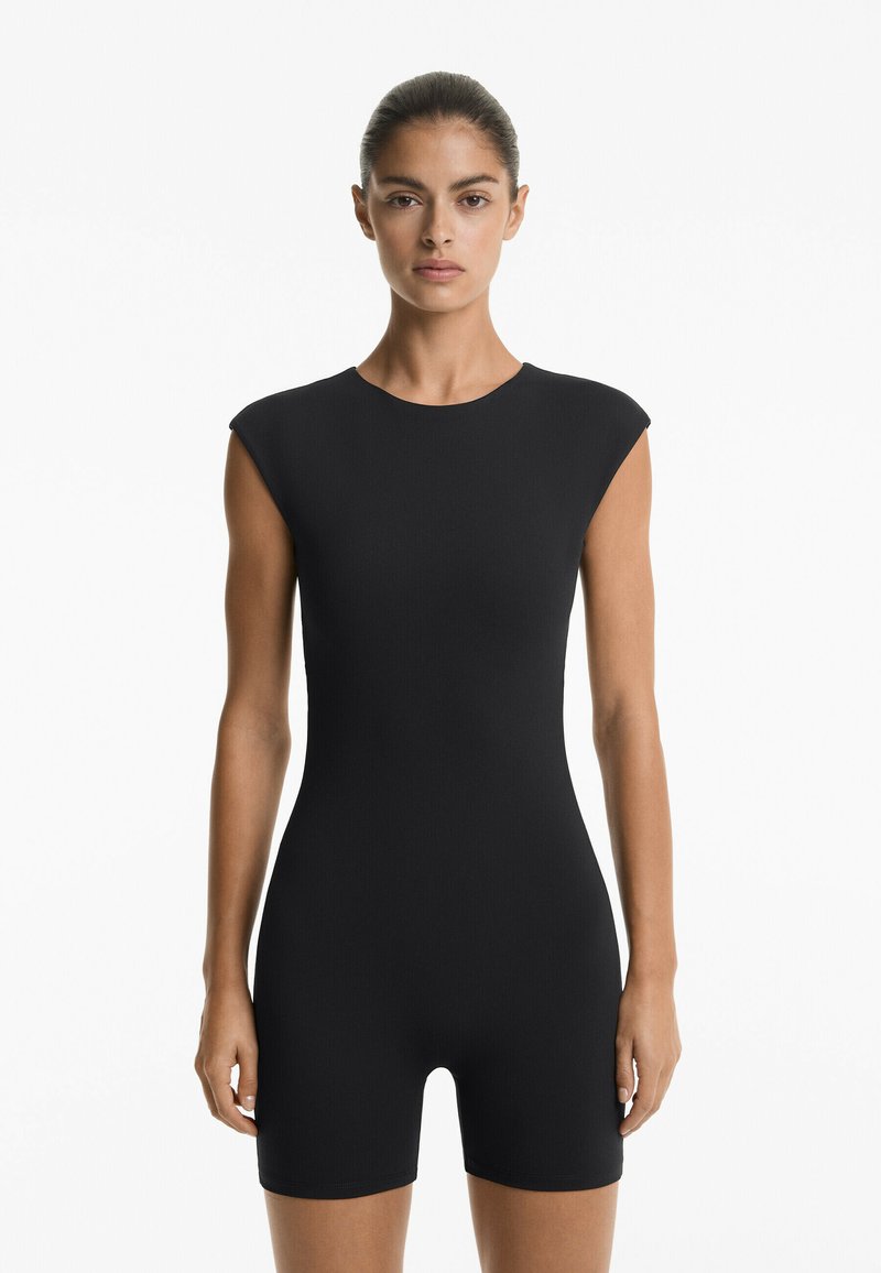 OYSHO OPEN-BACK COMFORTLUX - Turnanzug - black/schwarz - Zalando.ch