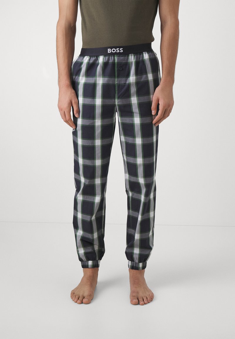 BOSS EASY PANTS CUFF - Pyjamasbyxor - open green/svart - Zalando.se