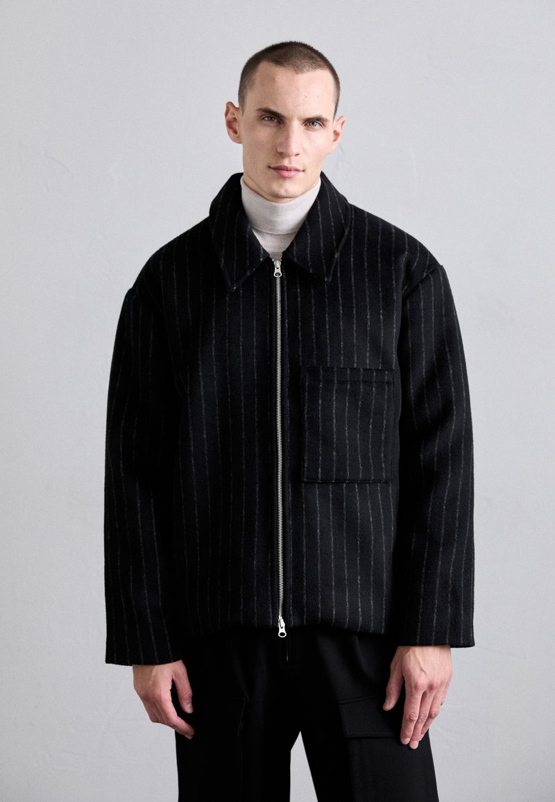 Won Hundred SAYWER PIN STRIPE - Light jacket - black - Zalando.ie