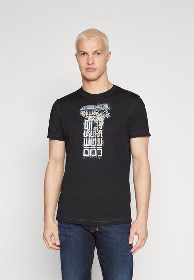 Diesel T-DIEGOR-C14 - T-Shirt print - black/schwarz - Zalando.ch
