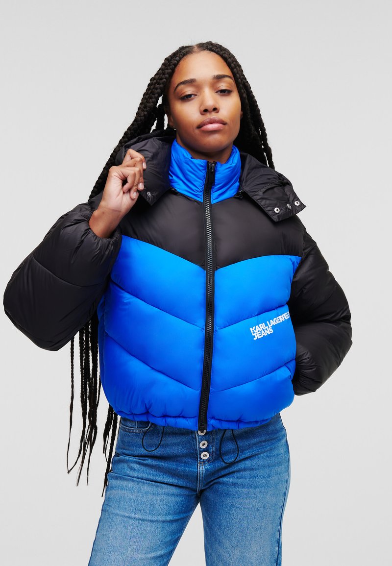 Karl Lagerfeld Jeans PUFFER JACKET - Winterjacke - blue/black/blau ...