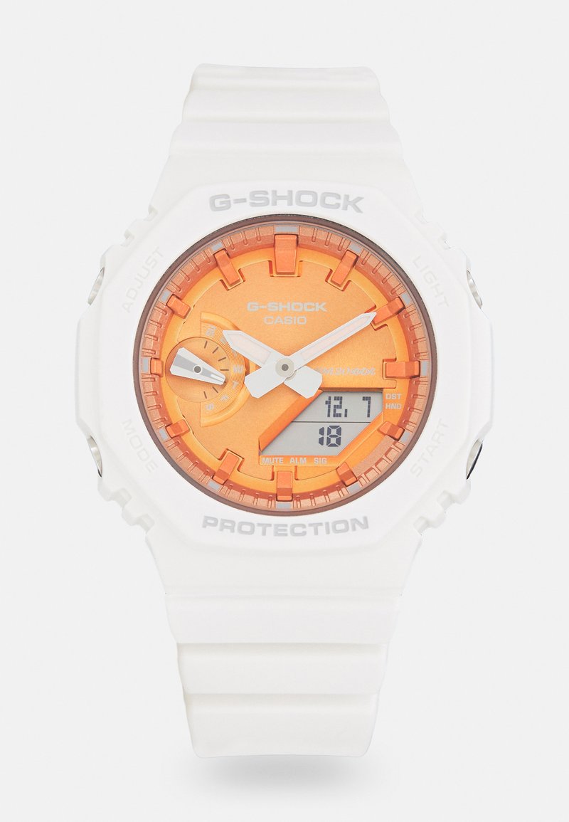 G-SHOCK Watch - white/orange/white - Zalando.co.uk