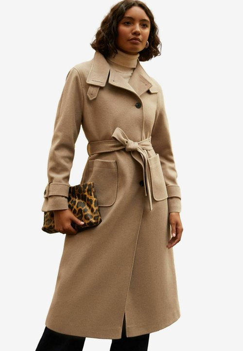 Object OBJKEILY - Klassinen takki - fossil melange/beige - Zalando.fi