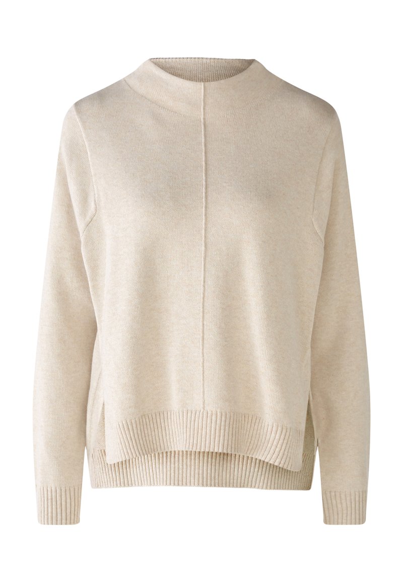 Oui Pullover - light beige mel/beige chiné - ZALANDO.FR