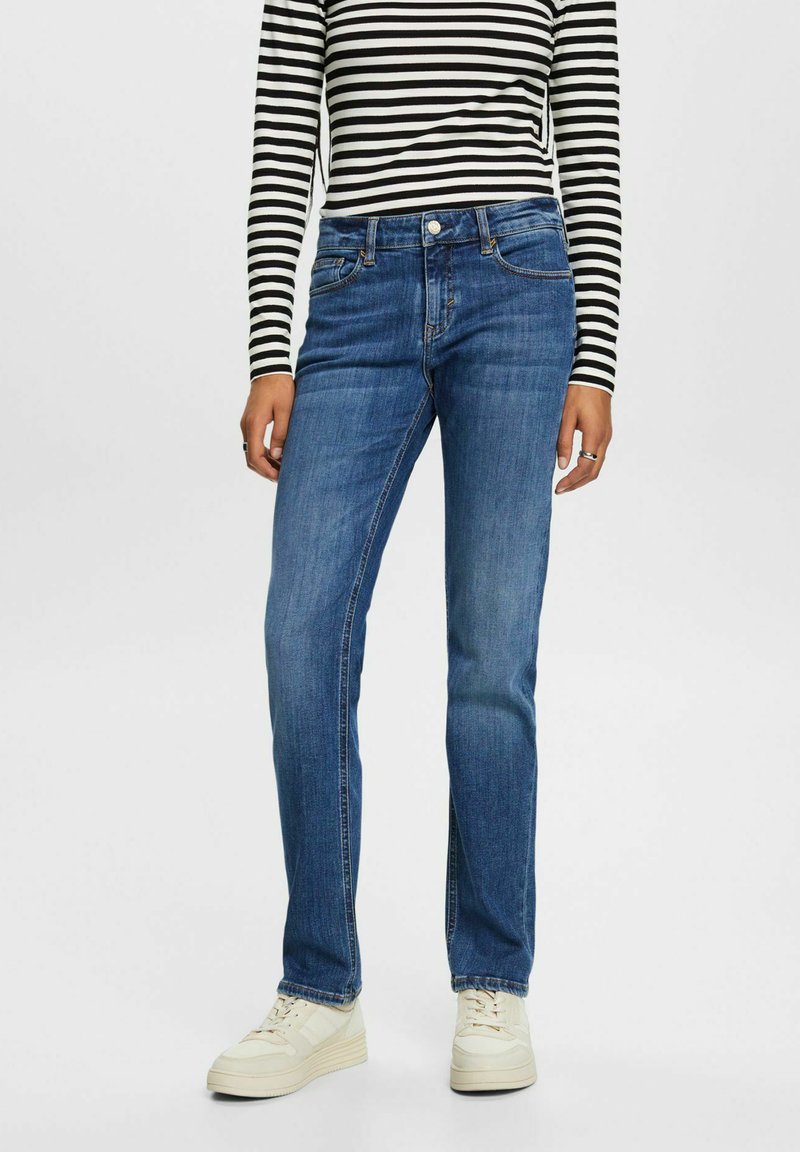Esprit Jeans Straight Leg - blue medium wash/blue denim - Zalando.ch