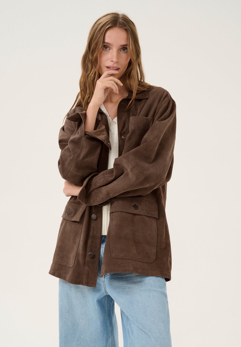 My Essential Wardrobe OLLY - Short coat - major brown/brown - Zalando.ie