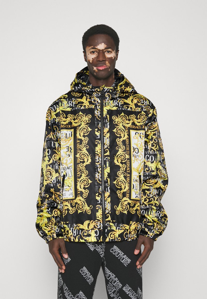 Versace Jeans Couture DIAGONAL PRINT BAROQUE - Summer jacket - black ...