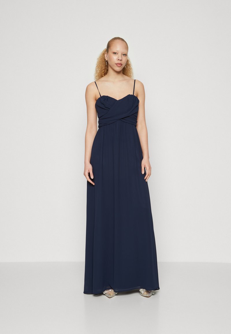 VILA VISTINE DRAPING STRAP DRESS - Occasion wear - navy/dark blue ...