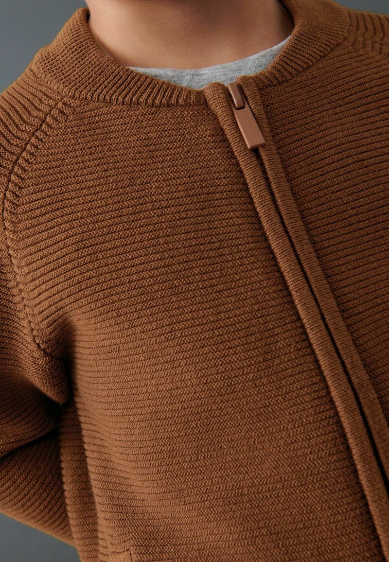 Next ZIP THROUGH - Cardigan - tan brown/brun - Zalando.dk
