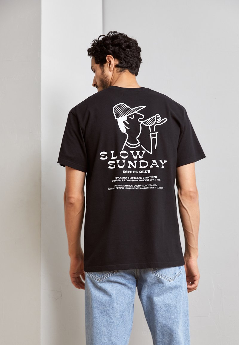 REVOLUTION LOOSE FIT WITH FRONT AND BACK PRINT - Print T-shirt - black ...
