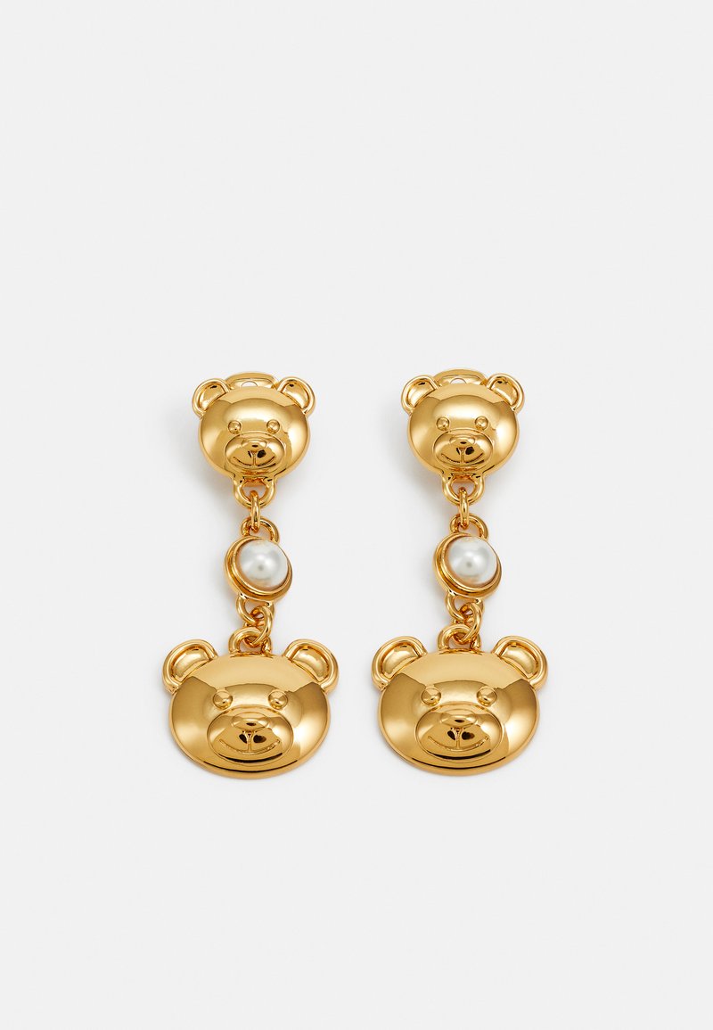 MOSCHINO TEDDY FAMILY EARRINGS - Earrings - shiny gold-coloured/multi-coloured - Zalando.co.uk