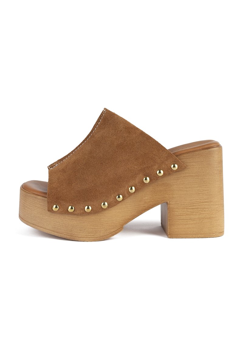 L37 RUSTIC RAMBLES - Heeled mules - brown - Zalando.ie