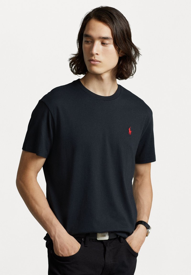 Polo Ralph Lauren CUSTOM SLIM FIT - Paprasti marškinėliai - black/juoda - Zalando.lt